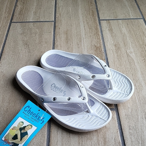 Cheeks | Shoes | Cheeks White Sandals | Poshmark